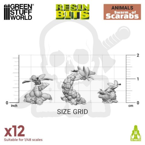 Battle-Models > 3D printed set Swarm of Scarabs - skarabeusze 12 szt.